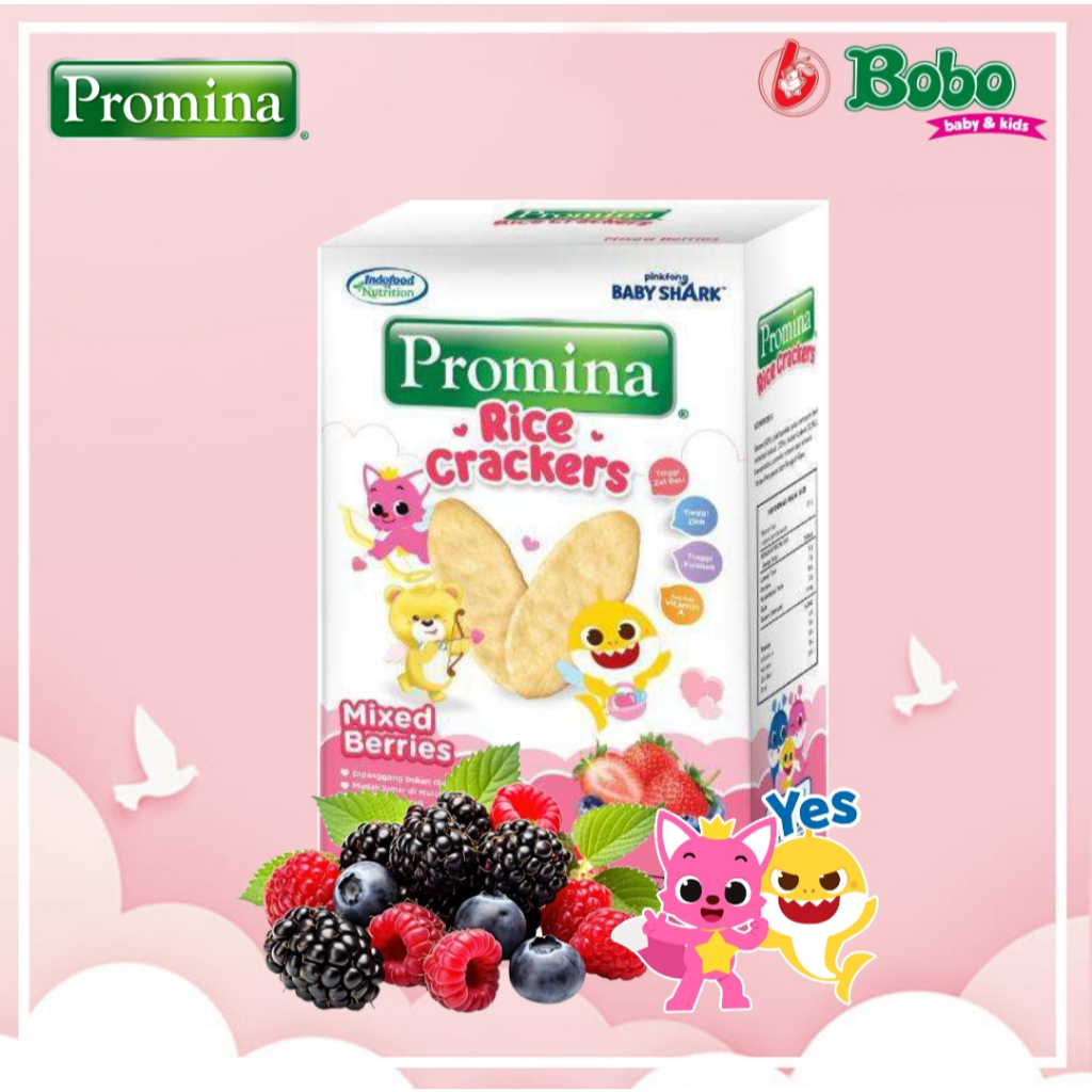 Jual Promina Rice Crackers Mixed Berries 20g | Shopee Indonesia