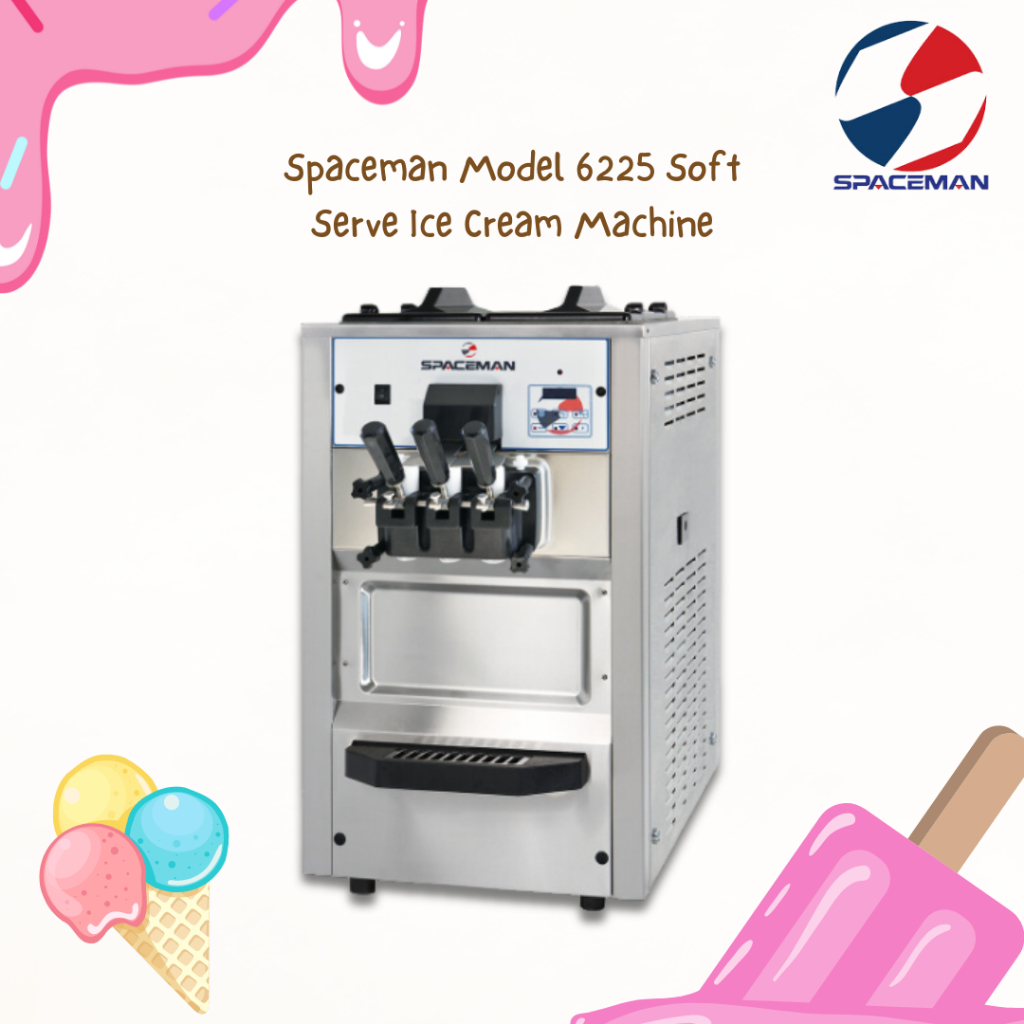 Jual Spaceman Model Soft Serve Ice Cream Machine Maker Mesin Pembuat Es ...