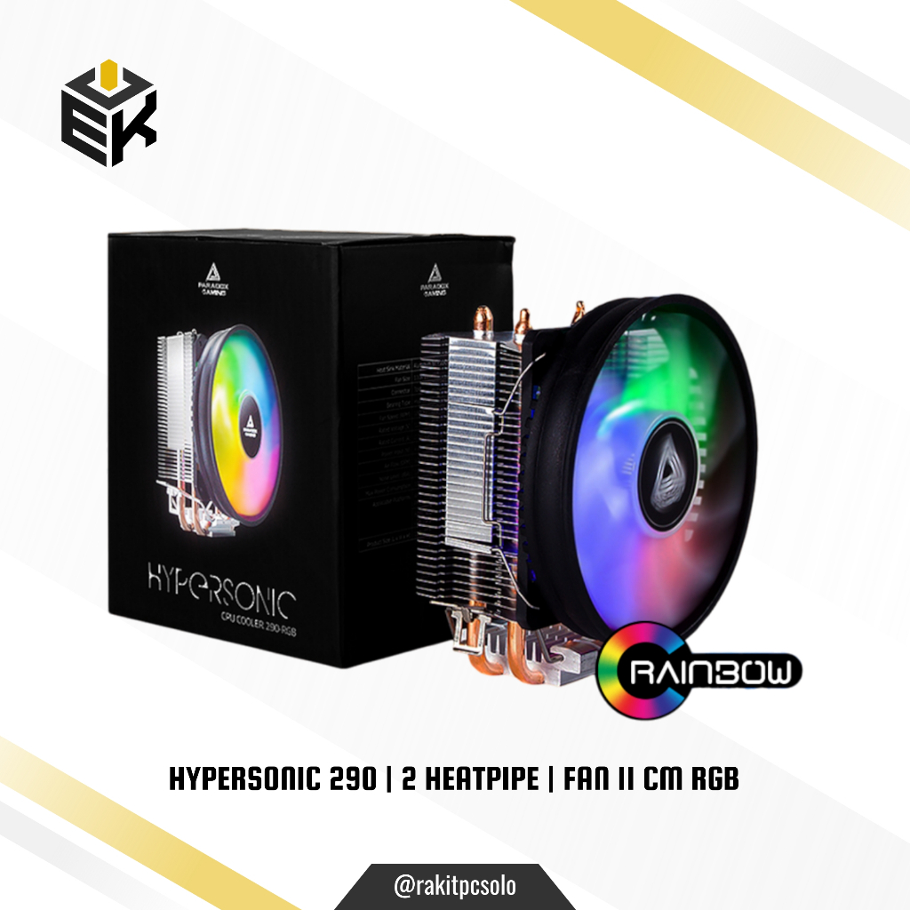 Jual Paradox Gaming HYPERSONIC 290 Rainbow CPU Cooler | Shopee Indonesia