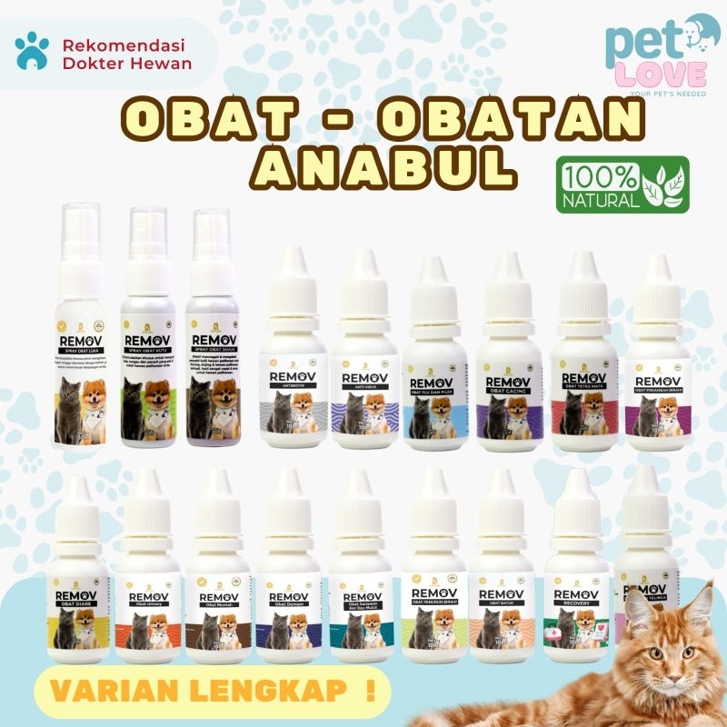 Jual Obat Anabul REMOV - Rekomendasi Dokter Hewan | Shopee Indonesia