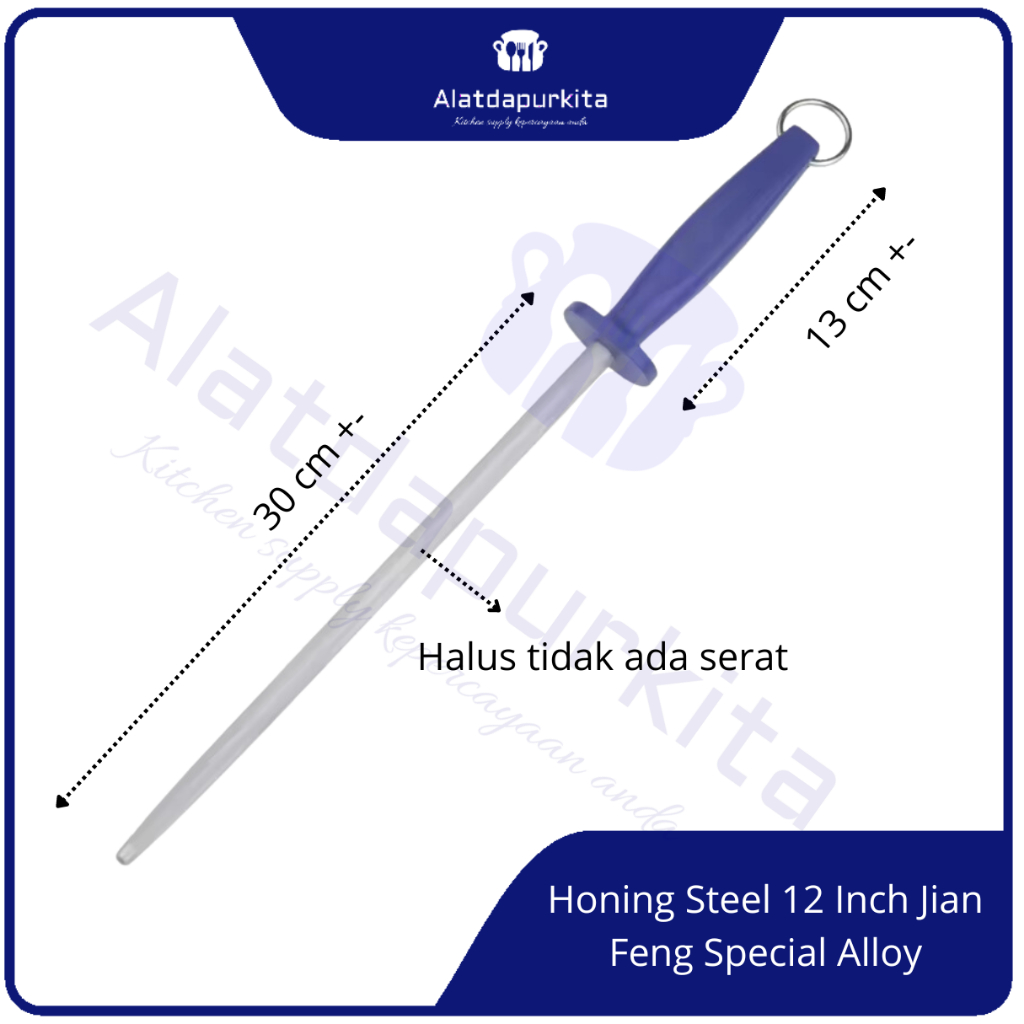 Jual Honing Steel Stik Pengasah Pisau Permukaan Baja Halus Special ...