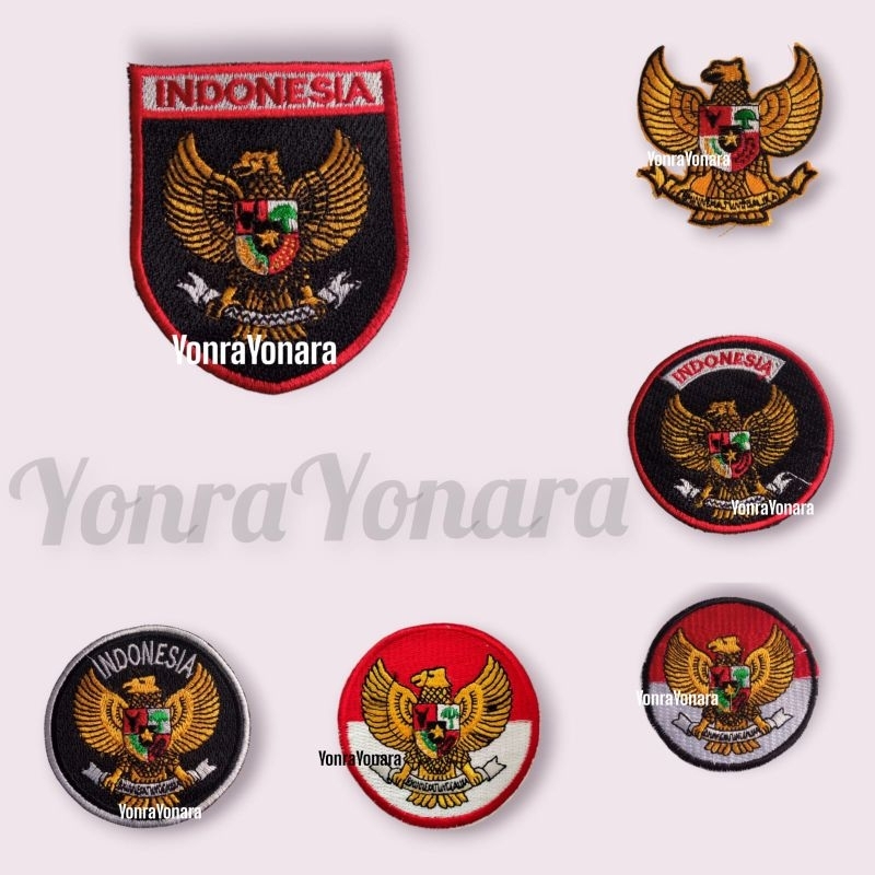 Jual Bet Logo Garuda Pancasila Bordir Betdge Garuda Indonesia Bulat ...