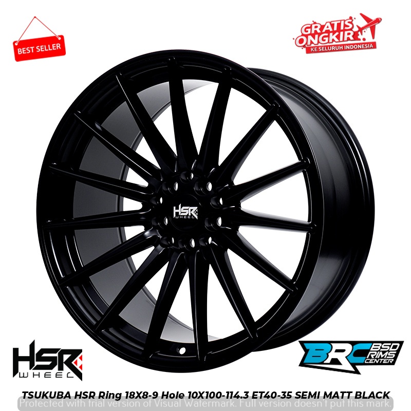 Jual VELG RACING HSR TSUKUBA R18 BISA UNTUK HRV CRV CIVIC ACCORD CAMRY JUKE | Shopee Indonesia