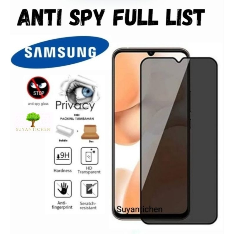 Jual Tempered Glass Anti Spy Full Samsung Galaxy A11 A12 A13 A21 A21S A31 A51 A71 A71 A81 A91 ...