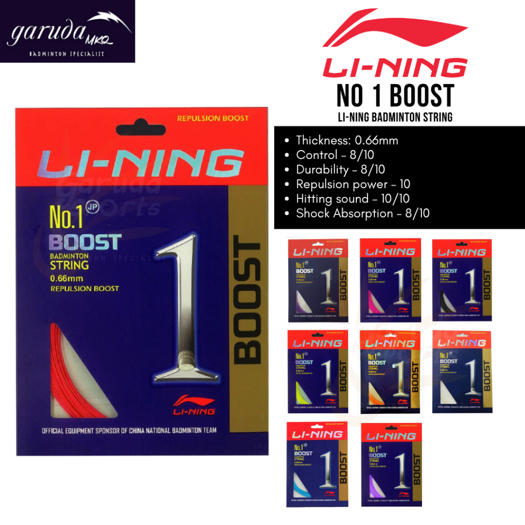 Jual Senar Badminton Lining No 1 BOOST / Li-Ning Boost No1 / Lining ...