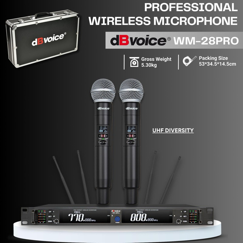 Jual Mic Wireless Dbvoice WM 28 PRO Original Product dB Voice WM 28PRO ...
