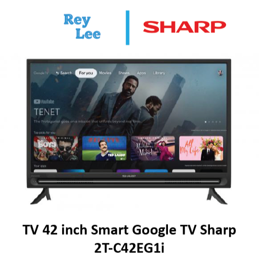 Jual TV 42 inch Smart Google TV Sharp 2T-C42EG1i | Shopee Indonesia