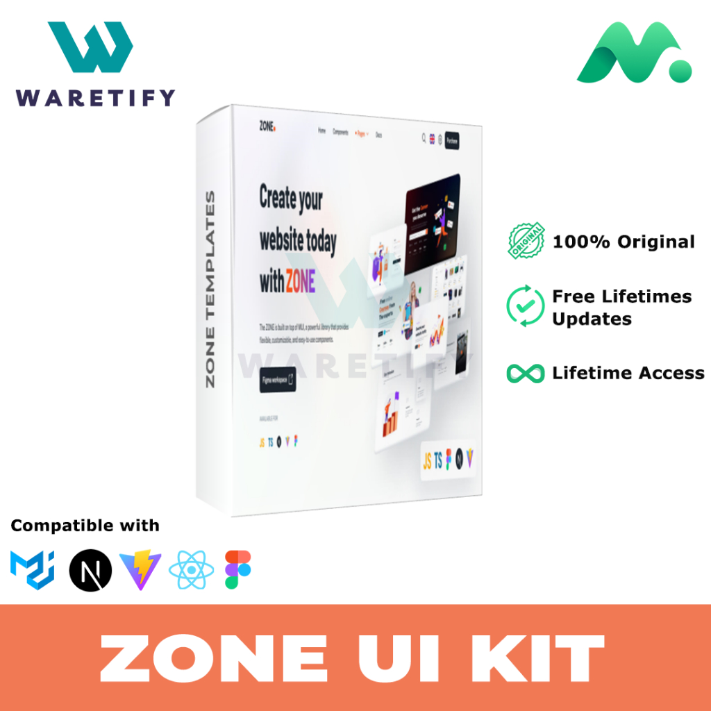 Jual Zone - Multipurpose Landing Page + UI Kit React & Next JS Template Material UI Versi ...