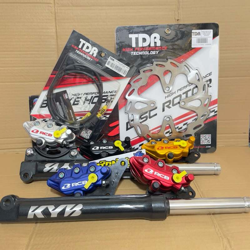 Jual PAKETAN SHOCK DEPAN KYB KALIPER RCB DISC TDR SELANG REM TDR MIO ...