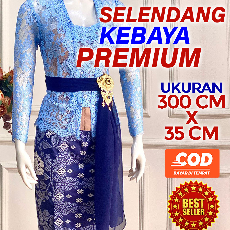 Jual Selendang Sampur Chiffon Premium Panjang – Obi Selendang Kebaya ...