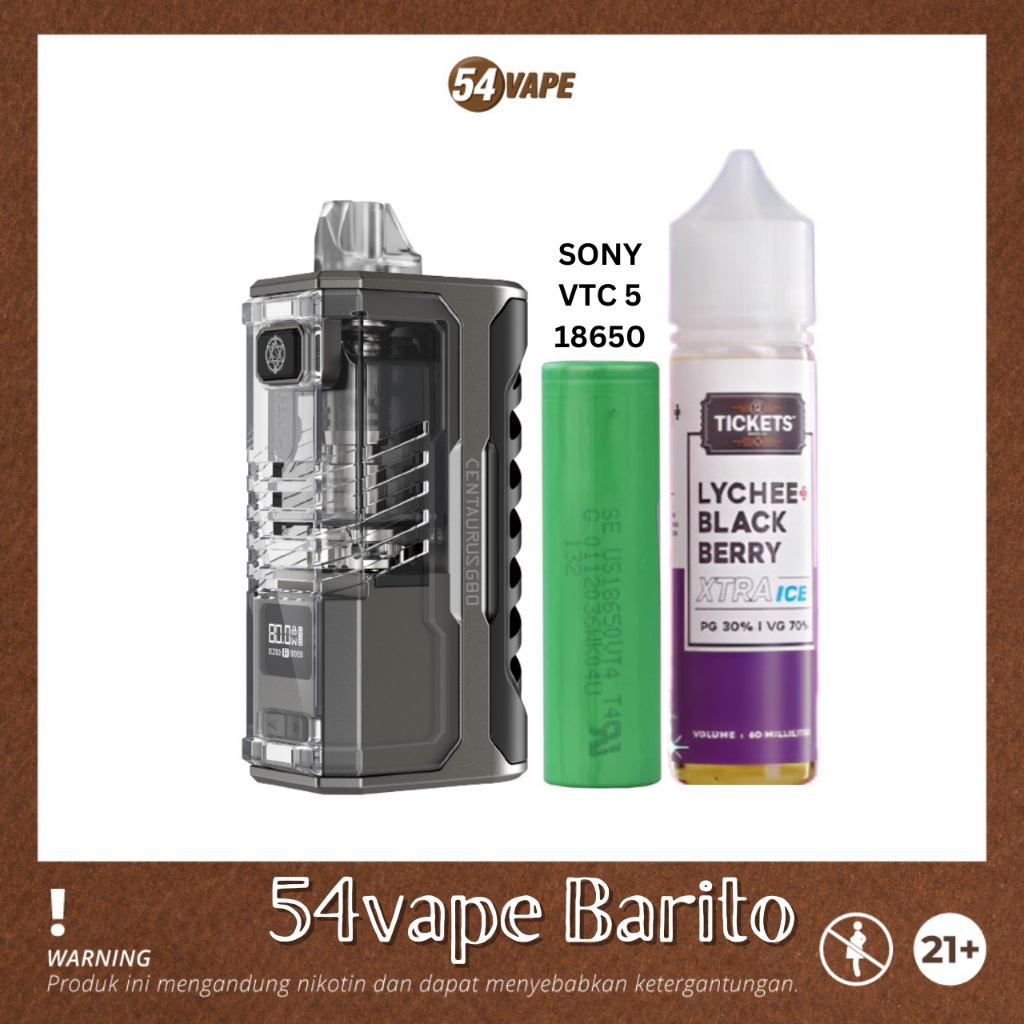 Jual Lost Vape Centaurus G80s AIO Kit 80w 5ml + Battery Sony VTC 5 ...