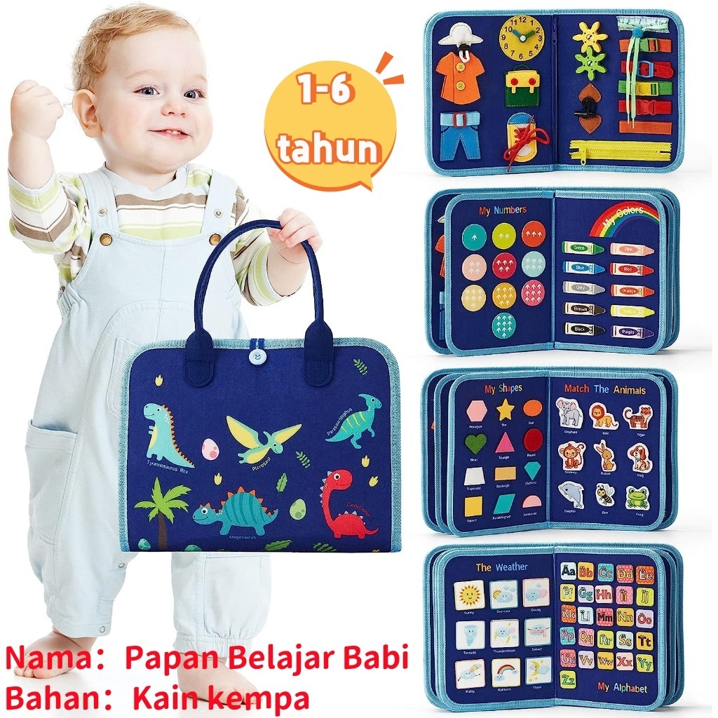 Jual Mainan Montessori Papan Busy Board Untuk Perkembangan Sensorik ...
