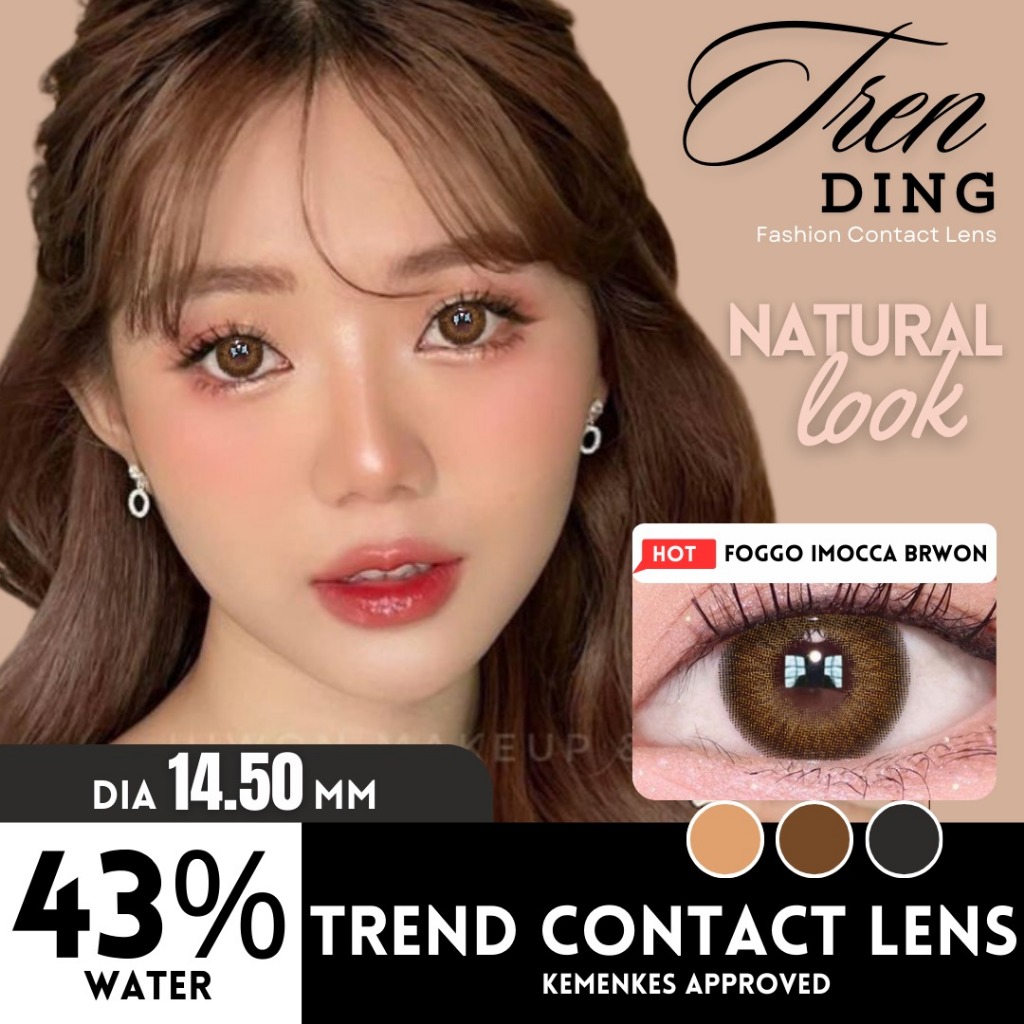 Jual {COD } 8-EYE Softlens Normal Diameter 14,50 MM softlens brown ...