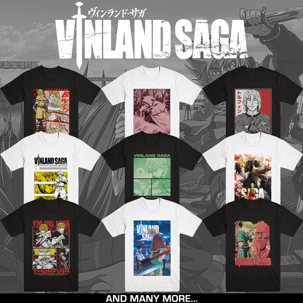 Jual VINLAND SAGA | T-SHIRT ANIME | ADVENTURE - HISTORY | MERCHANDISE ...