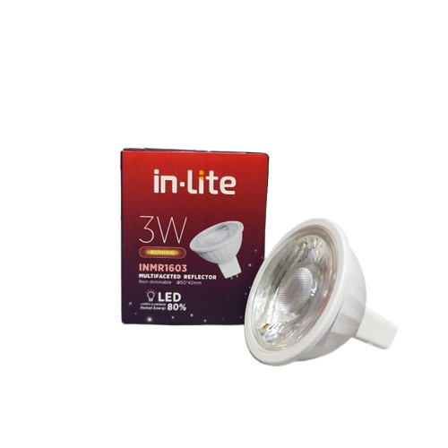 Jual InLite / In-Lite LED 3W 3 WATT WARM WHITE 3000K MR16 INMR1603 In ...