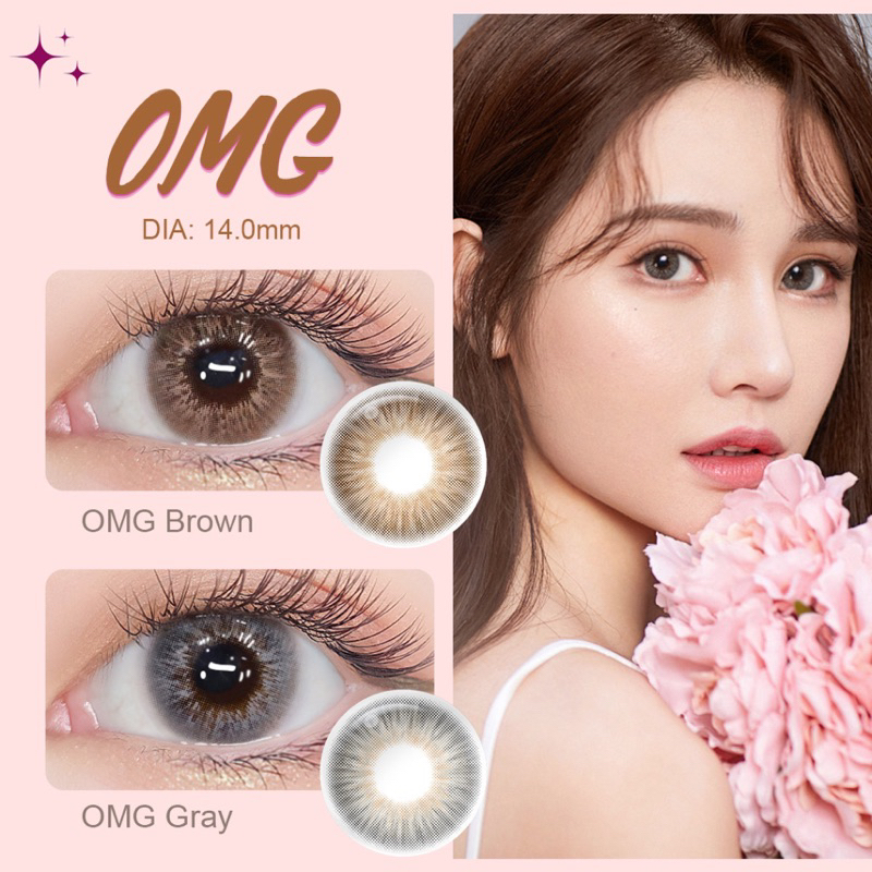 Jual MAGISTER SOFTLENS NORMAL OMG SERI SOFLENS 14MM BROWN/GREY/BLACK ...