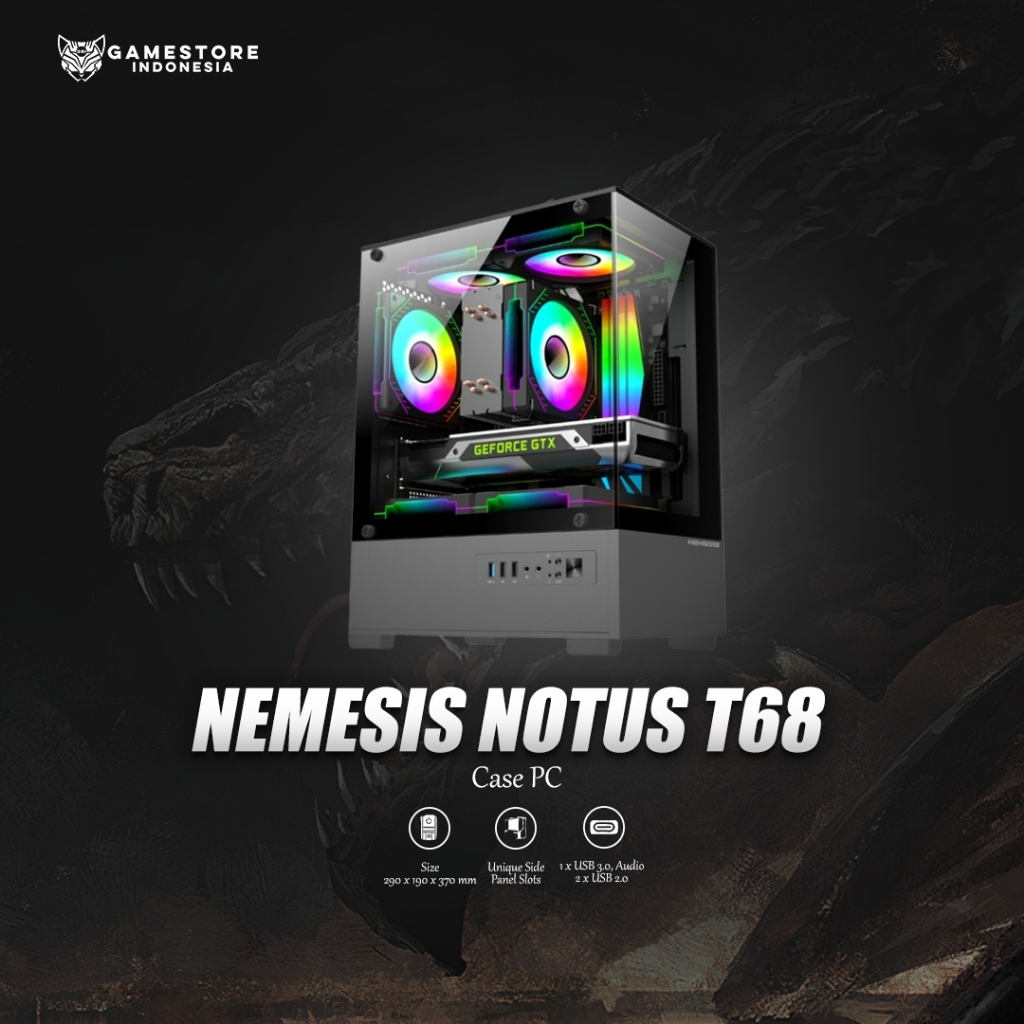 Jual PC Case ITX M-ATX NYK Nemesis NOTUS T68 | Shopee Indonesia