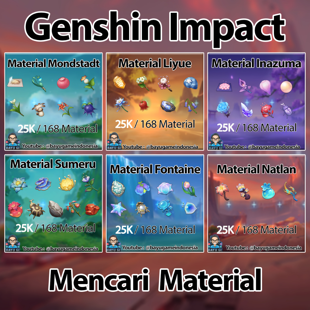 Jual Genshin Impact Mengumpulkan Material | Shopee Indonesia
