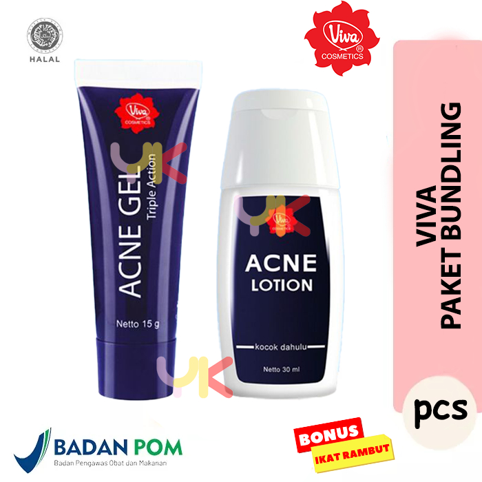 Jual Viva Acne Gel Triple Action with Allantoin & Vit B5 - 15gr ...