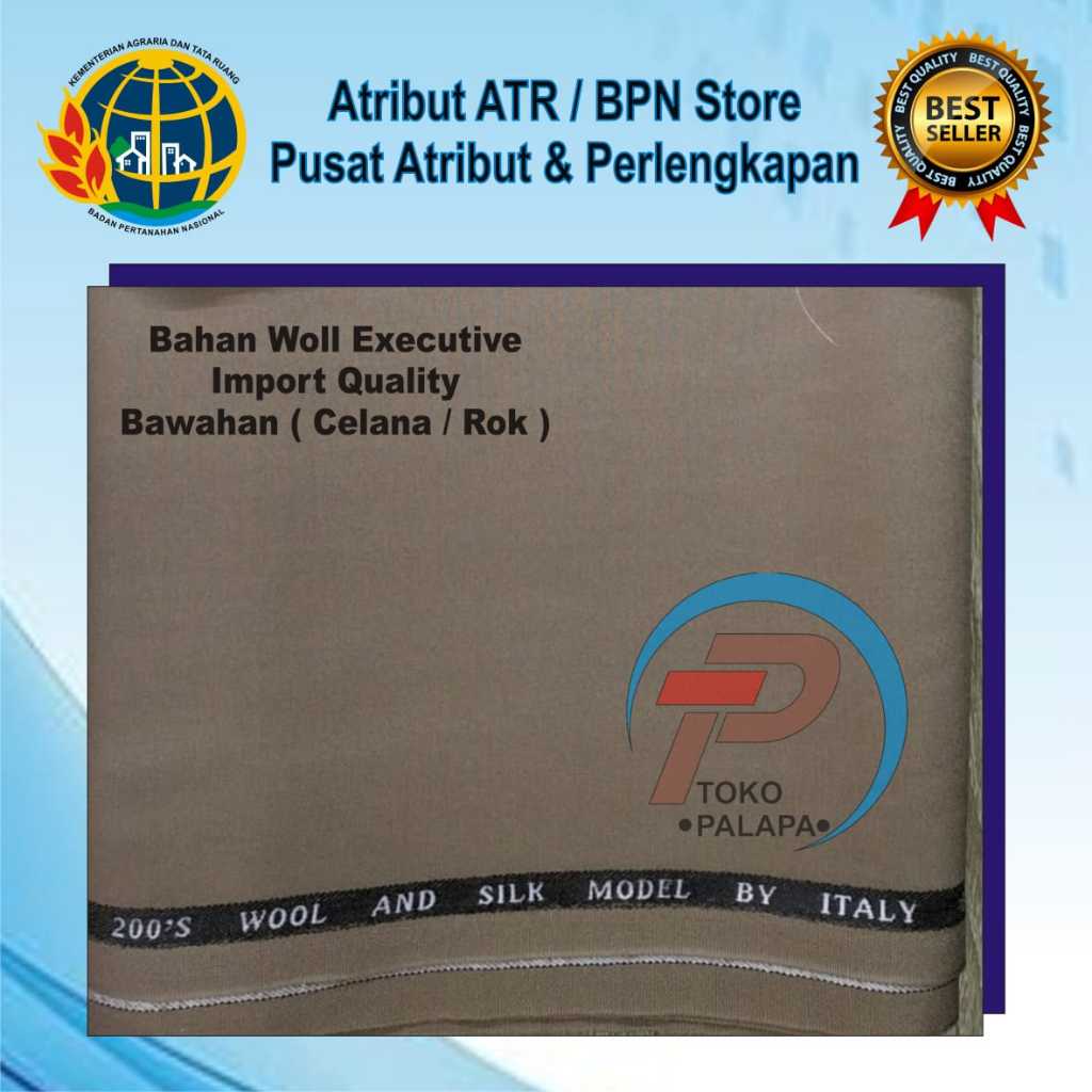 Jual BAHAN SERAGAM ATR/BPN 4 METER WOLL EXECUTIVE | Shopee Indonesia