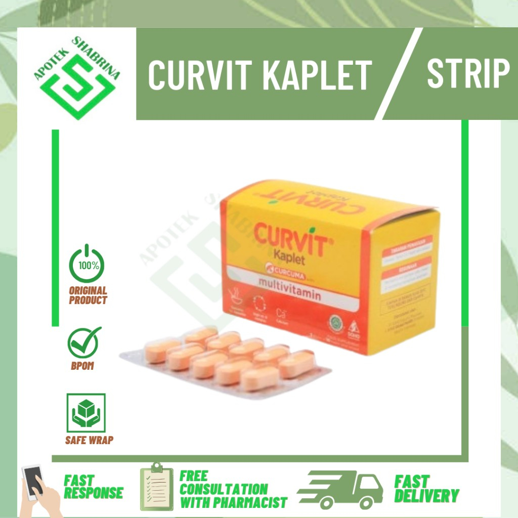 Jual Curvit 10 Kaplet/vitamin nafsu makan | Shopee Indonesia
