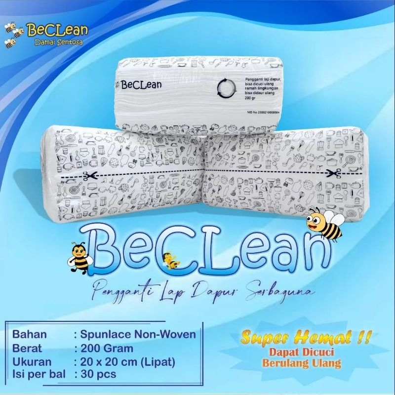 Jual Tisu Kompor Serbaguna Bisa Dicuci Ulang BeClean 200g Tisu Dapur ...