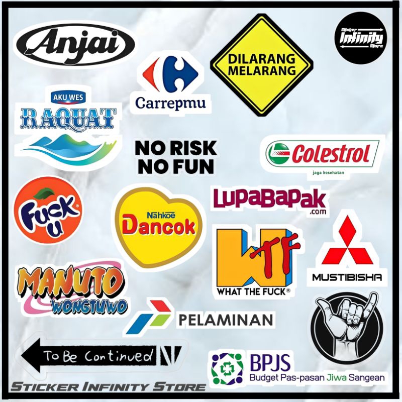 Jual Stiker Helm Meme Lucu Cutting Pola Vinyl Berkualitas Tahan Air - 1 ...