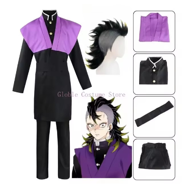 Jual Anime Cosplay Costume Kimetsu No Yaiba Shinazugawa Genya Cosplay ...