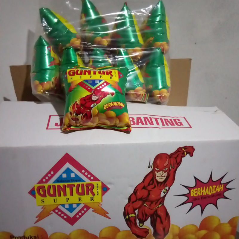 Jual GUNTUR Super Snack Viral Ciki Berhadiah 1 Pak Isi 10 Pcs Chiki ...