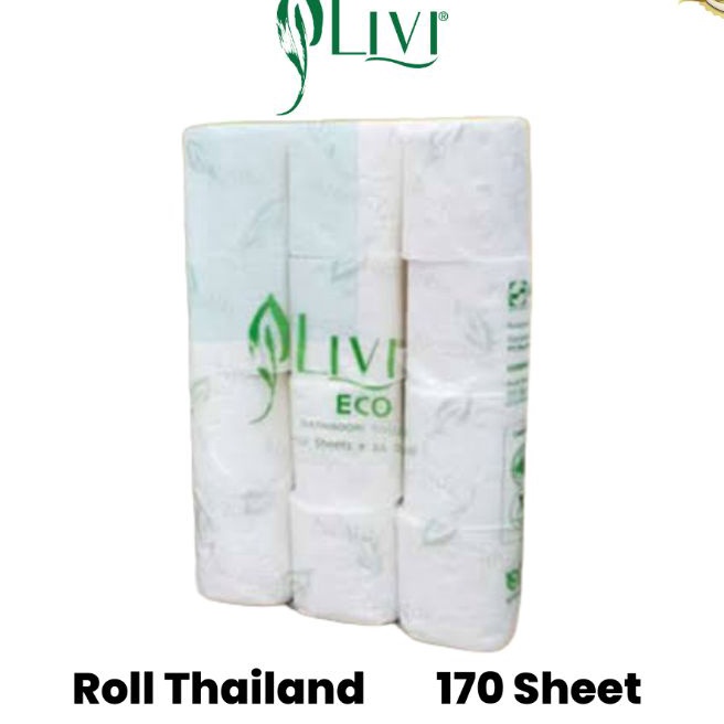 Jual KI3 Tisu Tissue Livi Roll Embossed Thailand Isi 17 Sheets 24 Rolls Tissue Roll Tissue ...