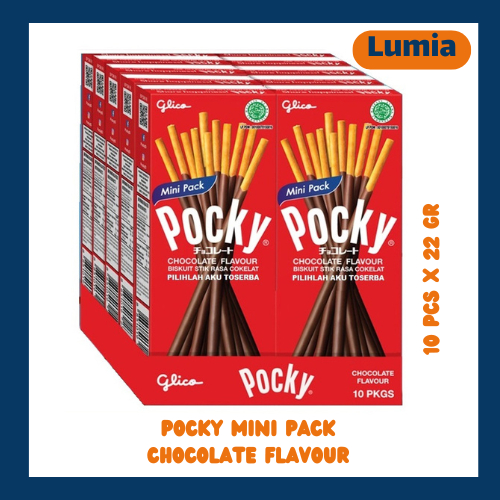 Jual Pocky Mini Chocolate Strawberry Flavour Chocolate Stick 10pcs x 21 ...