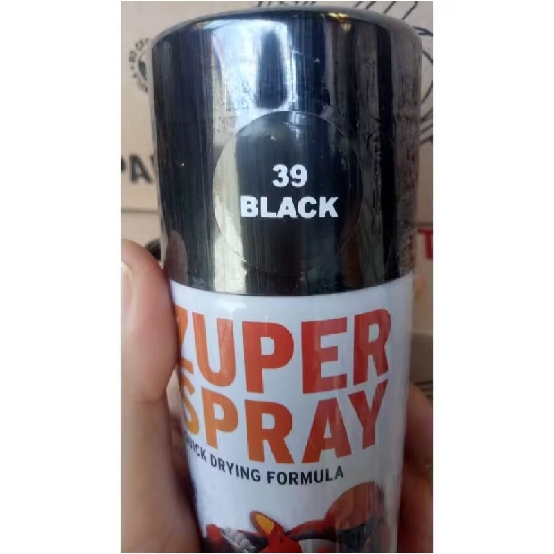 Jual Pilok pilox zuper black 39 150cc/zuper spray 1139 Black Metallic 150 cc | Shopee Indonesia