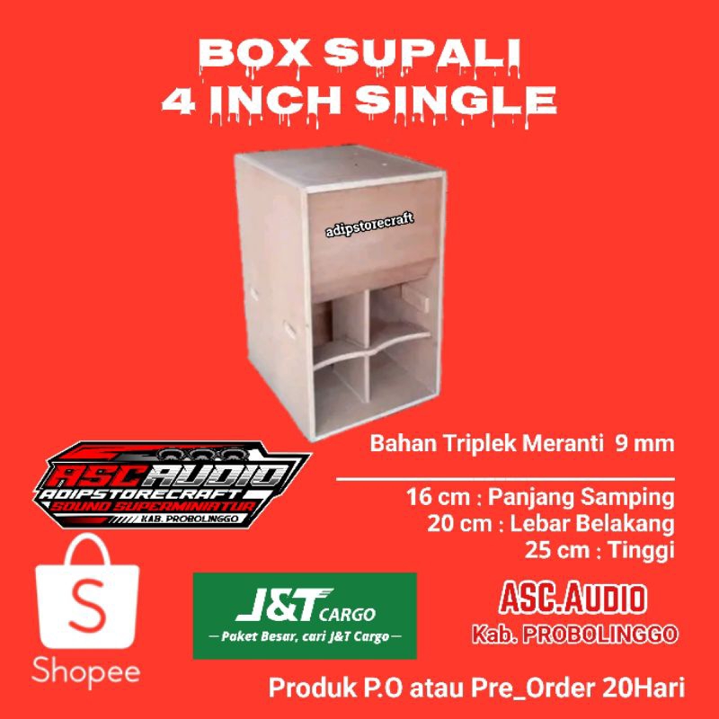 Jual Box SUPALI 4 inch Single | Shopee Indonesia
