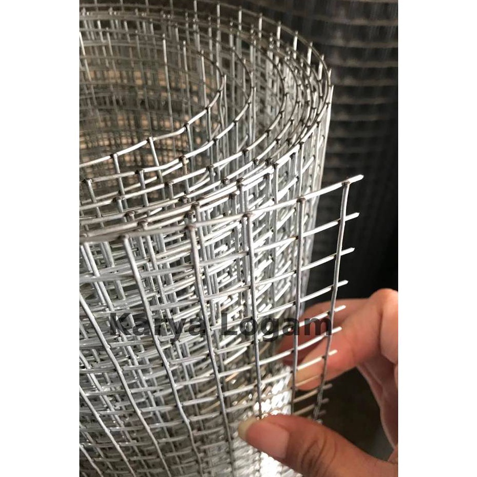 Jual KP8 Kawat Loket Wiremesh Galvanis kotak 12 x 12 mm tebal 12 mm ...
