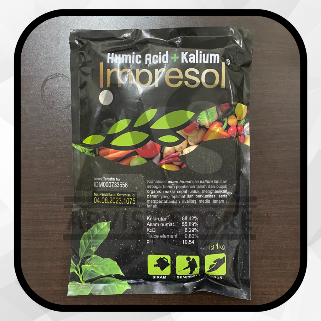 Jual Humic Acid + Kalium IMPRESOL 1 KG Asam Humat Pembenah Tanah ...