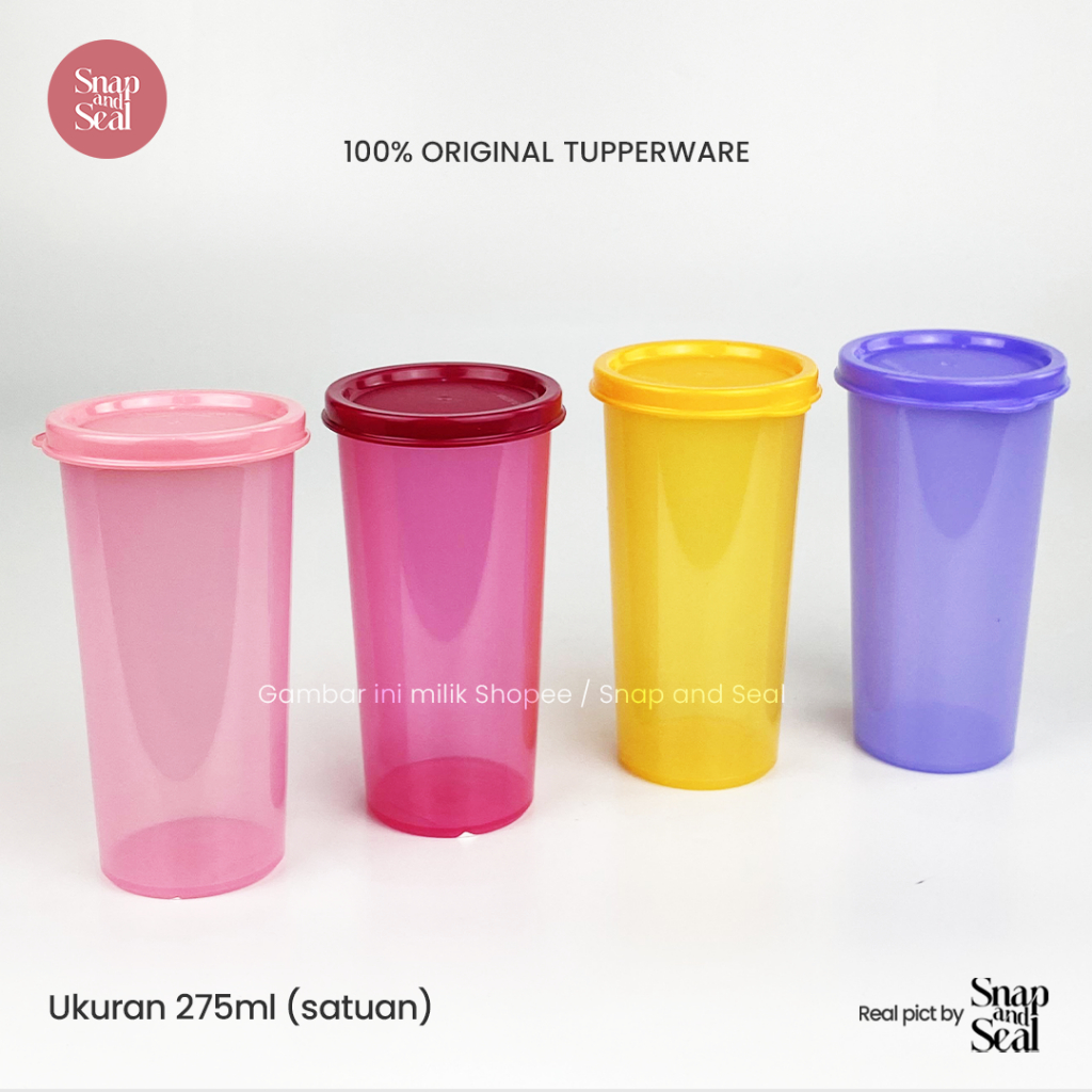 Jual Tupperware Medium Tumblr 275ml Clear | Shopee Indonesia