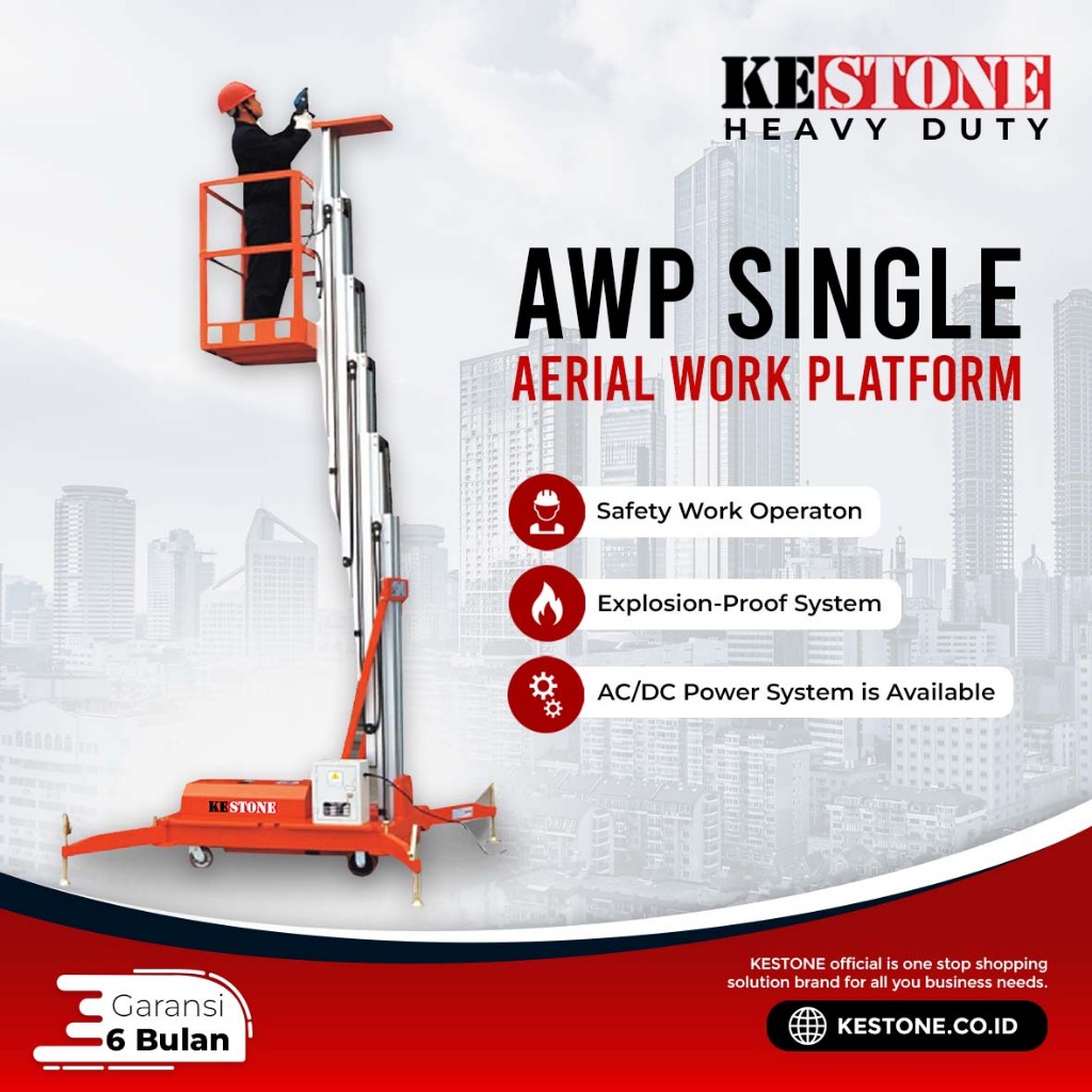 Jual Aerial Work Platform Single - Tangga Electric Aluminium Work ...