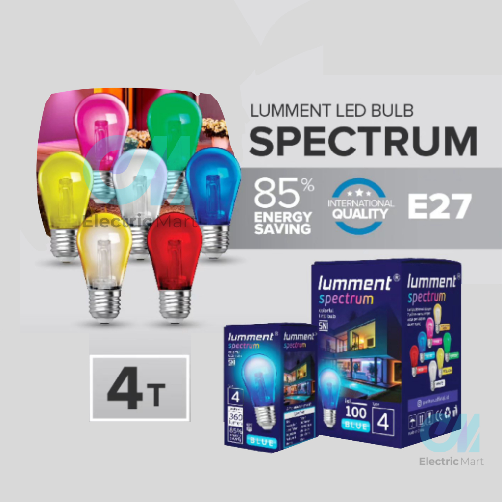 Jual Lampu Dekor Lumment Spectrum LED 4 Watt Bohlam Dekorasi Cafe Hias ...