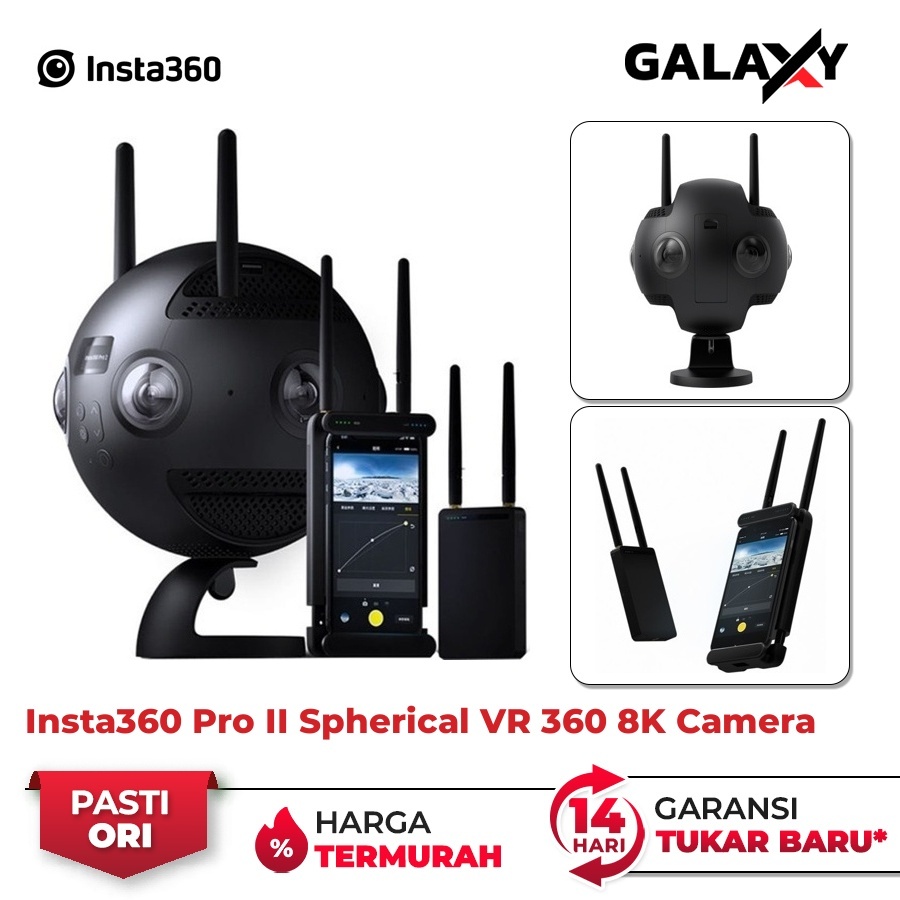 Jual Insta360 Pro 2 Spherical VR 360 8K Camera | Shopee Indonesia