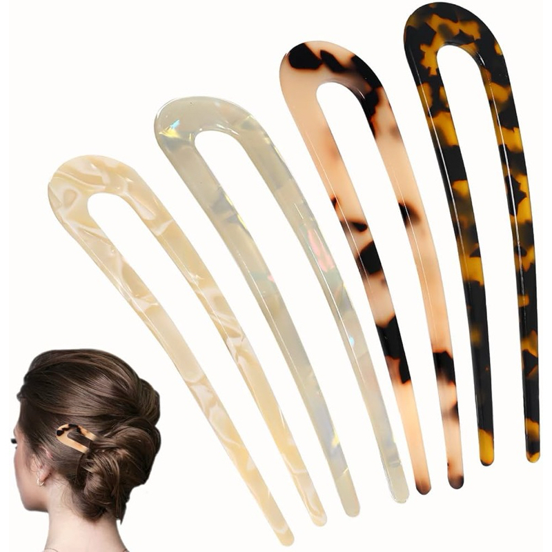 Jual Tusukan konde rambut korean hairclaw hairpin Konde U | Shopee ...