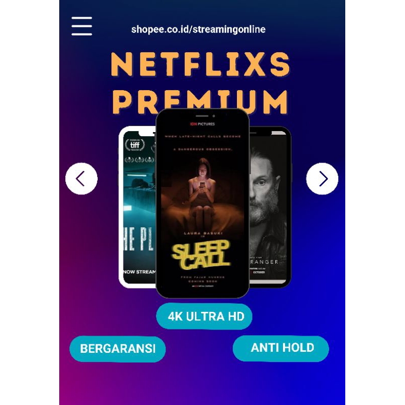 Jual NFLIX PRMIUM BERGARANSI 4K UHD 1 BULAN | Shopee Indonesia