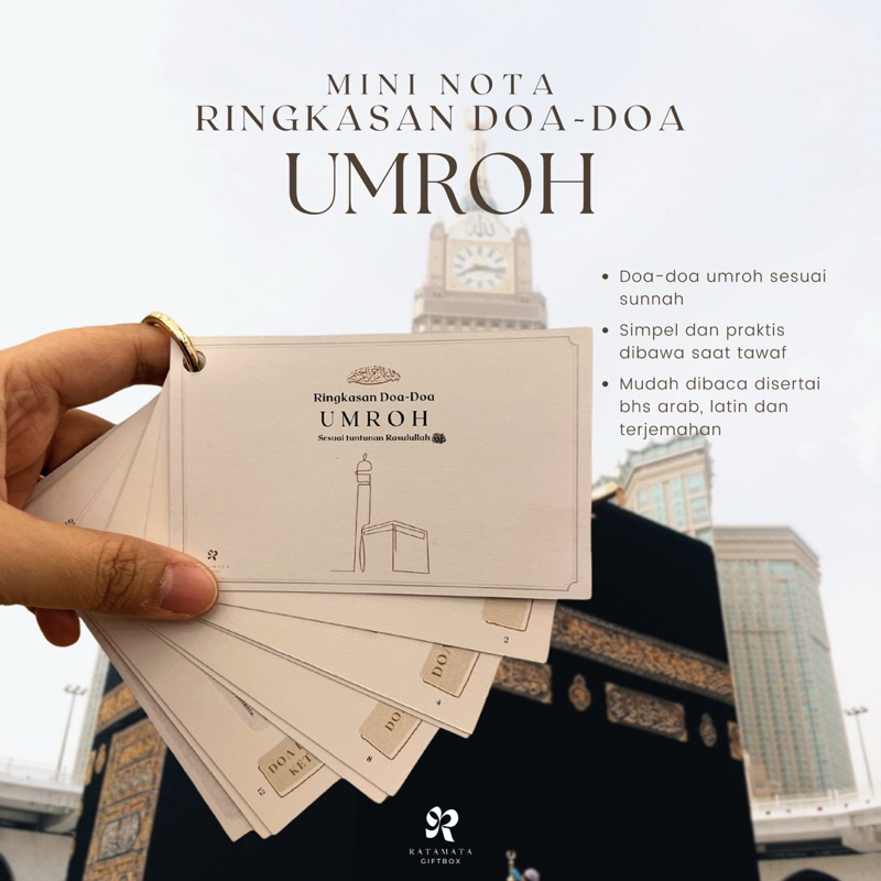 Jual Buku Doa Umroh Mini Nota Umroh | Shopee Indonesia