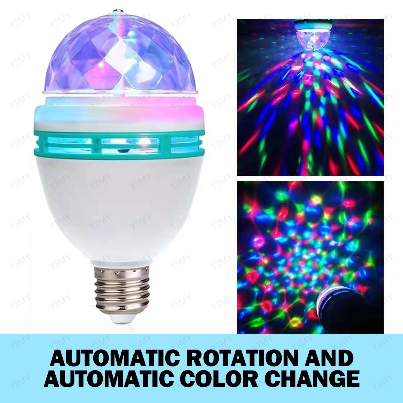 Jual 3W LED Mini Auto Rotating Stage Light DJ Crystal Disco Light Party ...