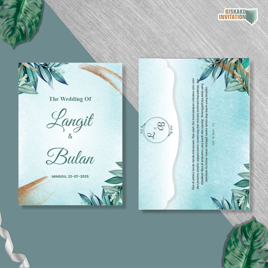 Jual Undangan Pernikahan Amplop Soft Cover Aesthetic, Murah Elegan ...