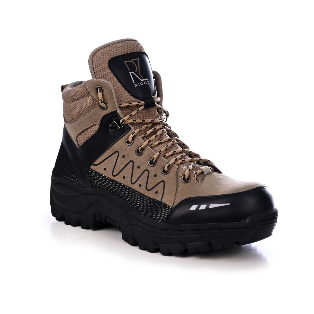 Jual Rionz Rodri Cream Grey Sepatu Boots Pria Safety Tracking Outdor ...