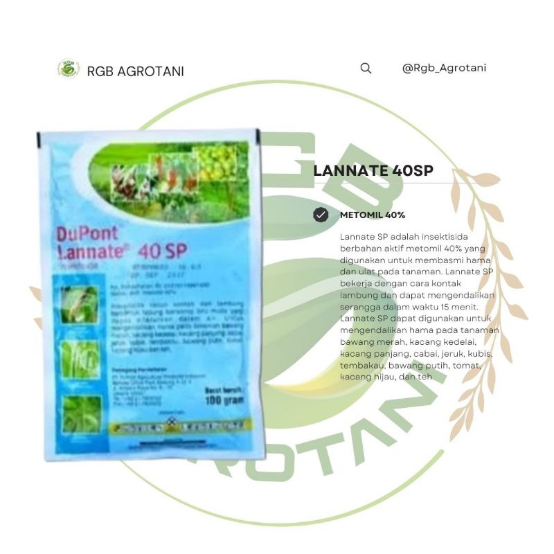Jual LANNATE 40SP 100GR (INSEKTISIDA) | Shopee Indonesia