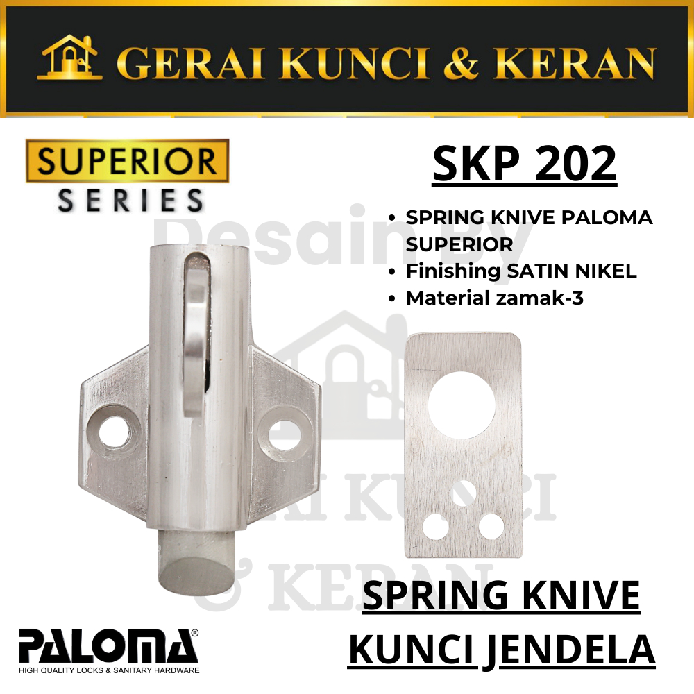 Jual Spring Knive PALOMA SKP 202 SUPERIOR | Kunci Grendel Sentekan ...