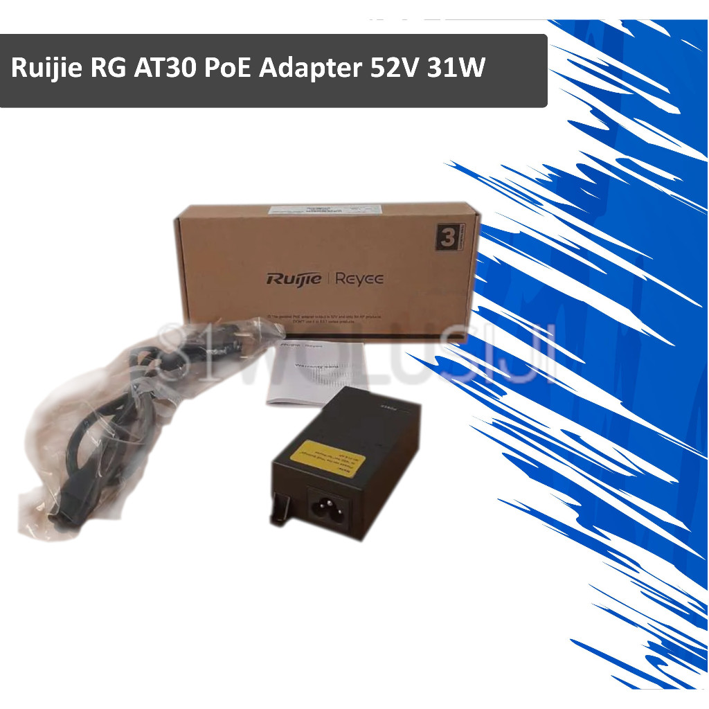 Jual Ruijie Reyee RG AT30 PoE Adapter 52V 31.2W | Shopee Indonesia