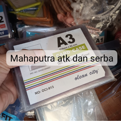 Jual 1 pak isi 20 mika mana a3 Tempat Case ID CARD / Mika ID Card / ID ...
