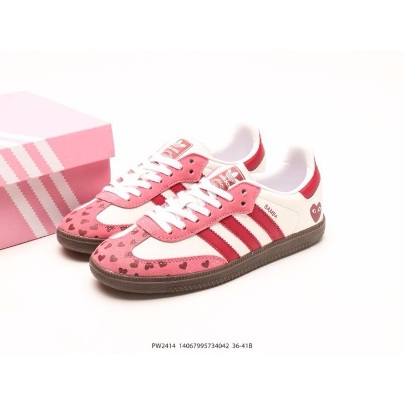 Jual Adidas Samba OG Series Valentine Pink X Comme Des Garcons BNIB 100 ...
